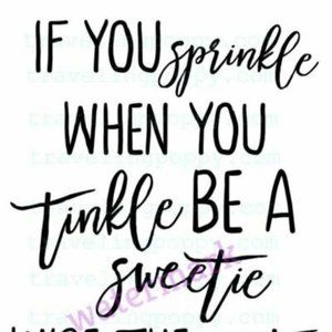 Wall Decor | If You Sprinkle When You Tinkle Quote Photo 11x14 | Poshmark